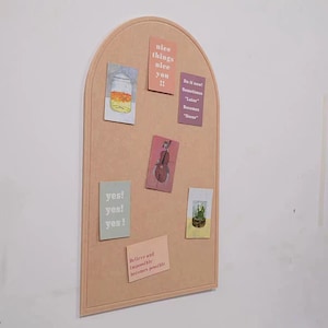 Arch Pin Board With Outline, Felt Wall Tiles, Wall Decor Inspo, Custom ...