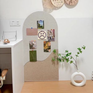 Arch Pin Board With Wave, Felt Note Board, Bulletin Board, Custom Wall ...