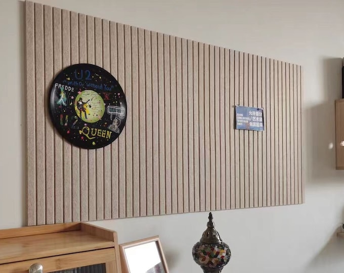 Home Felt Decor of Rectangle With Groove, Wall Felt Tile, Slat Wall ...