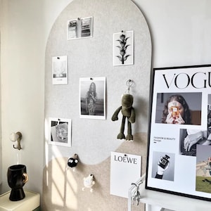 Arch Pin Board With Wave, Felt Note Board, Bulletin Board, Custom Wall ...