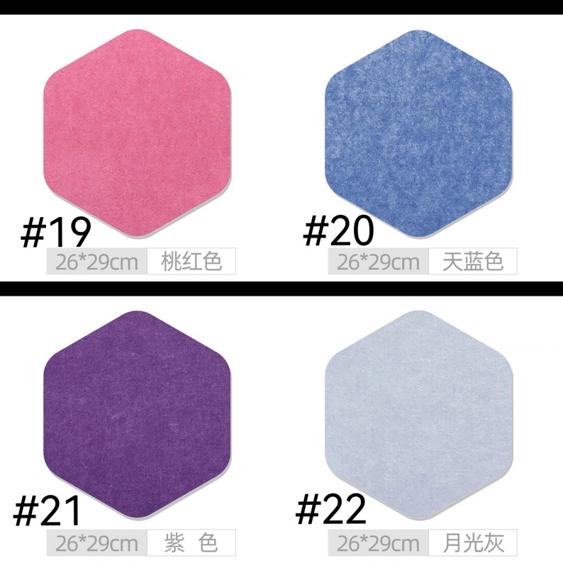 Home Decor of Rounded Hexagon Tile Wall Art Design Polygon - Etsy