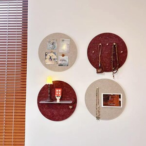 Felt Décor With Shelf, Felt Pegboard, Wall Decorating Idea, Eco Felt ...