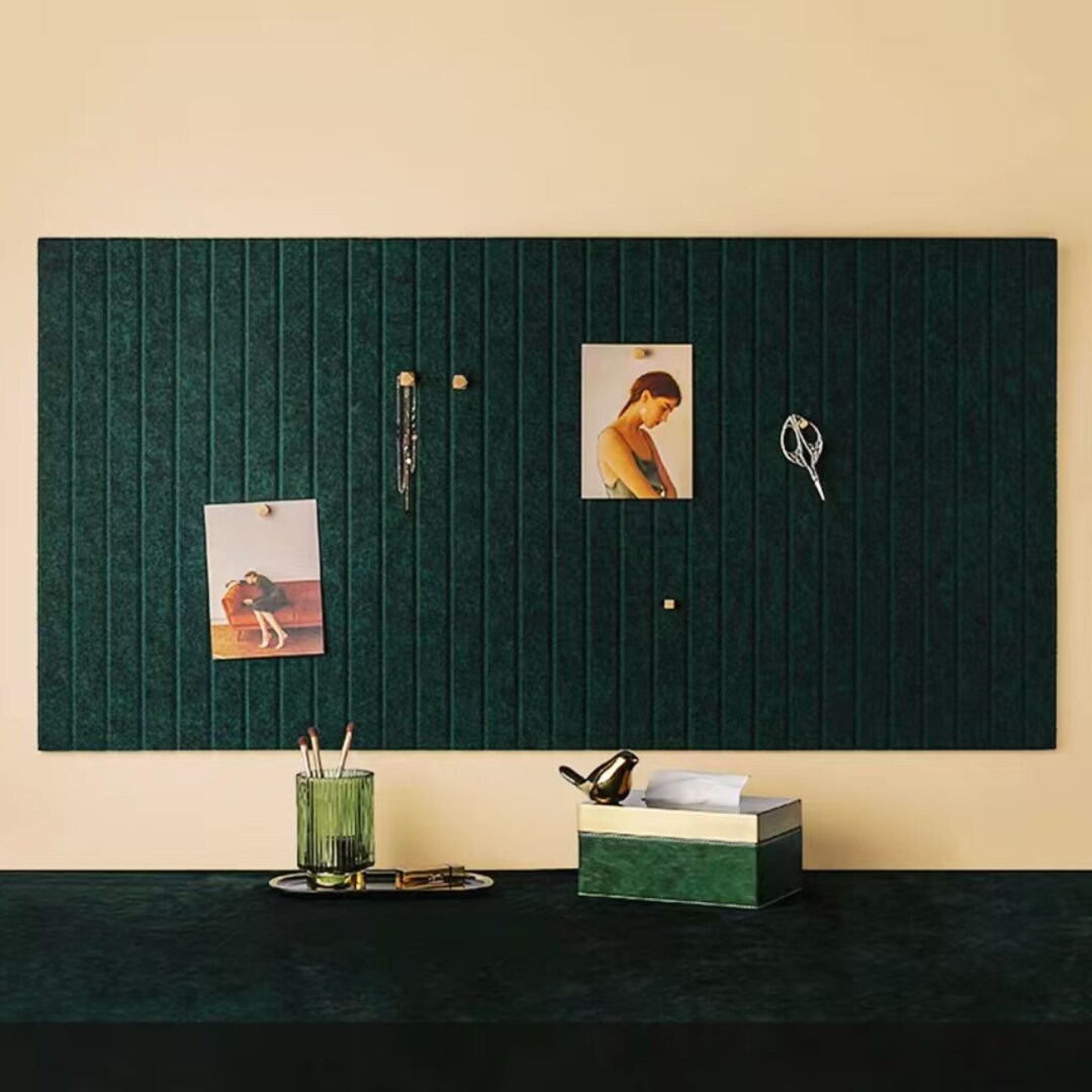 Home Felt Decor of Rectangle With Groove, Wall Felt Tile, Polygon Sound ...