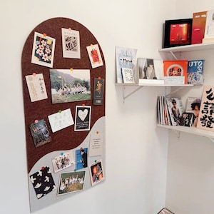 Arch Pin Board With Wave, Felt Note Board, Bulletin Board, Custom Wall ...