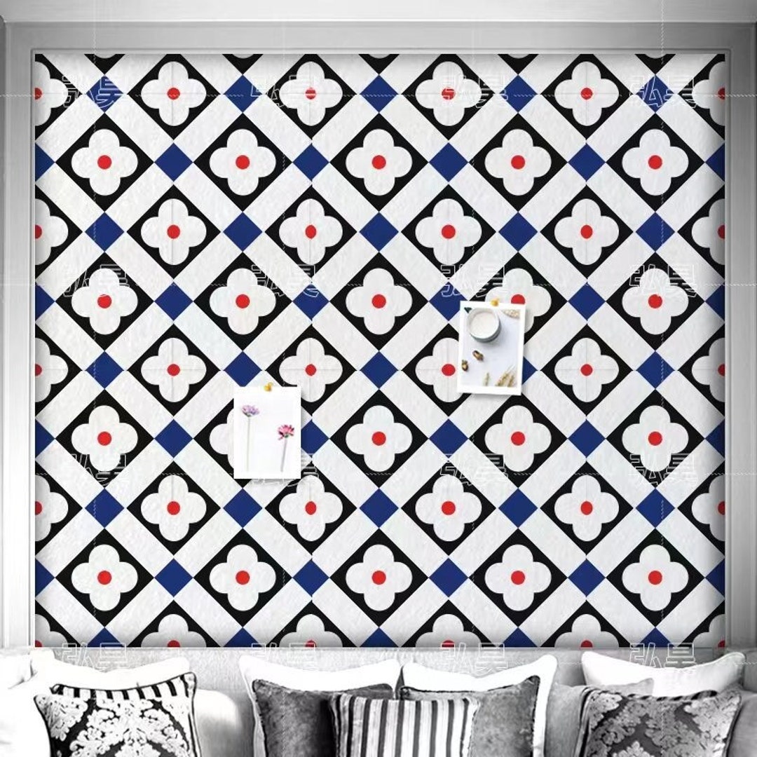 10pcs Square Pin Board of Flower Pattern Sound Diffuser Panel ...