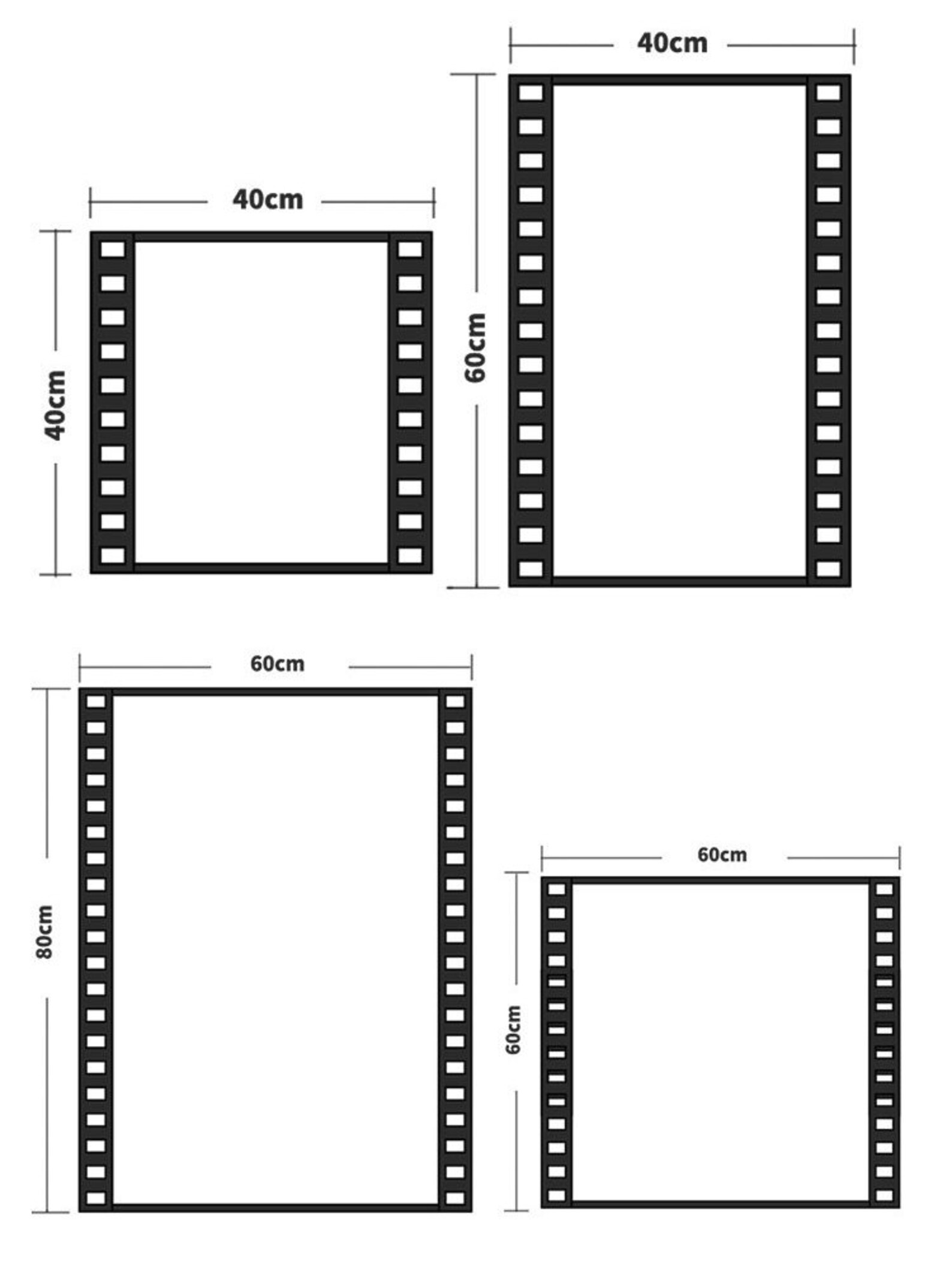 Vintage Photographic Film Decor, Movies Wall Decor, Eco Felt Wall Décor ...
