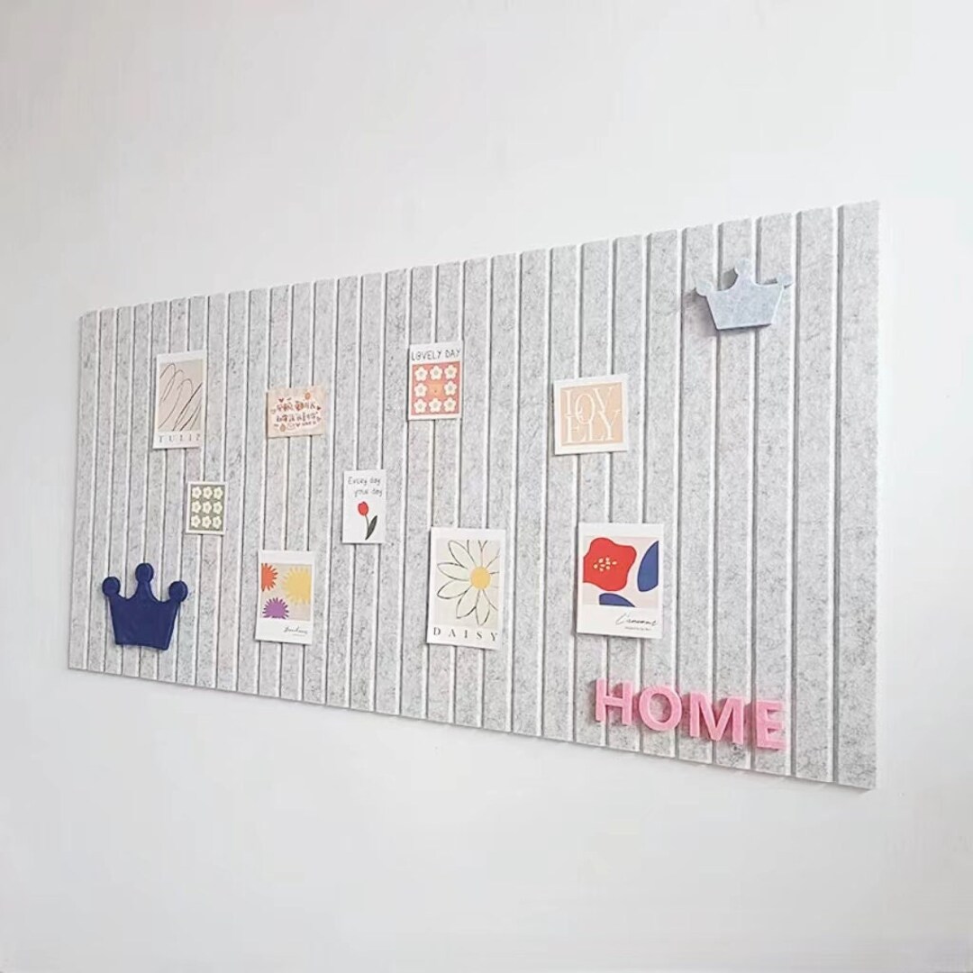 Home Felt Decor of Rectangle With Groove, Wall Felt Tile, Polygon Sound ...