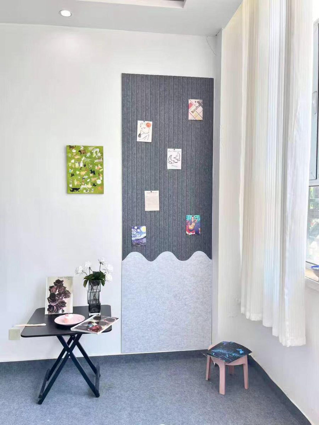 Home Felt Decor With Groove, Wall Felt Tile, Slat Wall Paneling ...