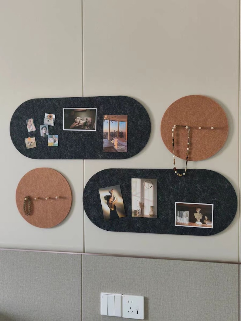 Home Felt Decor Set, Felt Wall Decor, Bulletin Board Set, Polygon Sound ...