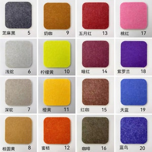 Round Home Décor 9 Pcs, Eco Felt Art Wall Décor of Small Round ...