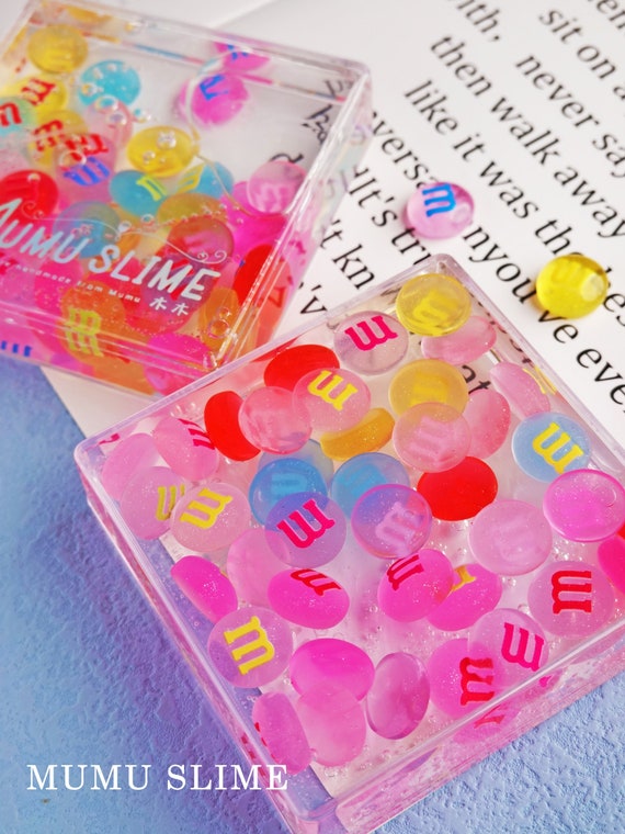 Rainbow Clear Slime With Bead Gorgeous MM Chocolate Slime - Etsy