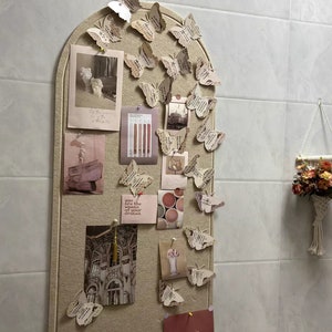 Arch Pin Board With Outline, Felt Wall Tiles, Wall Decor Inspo, Custom ...