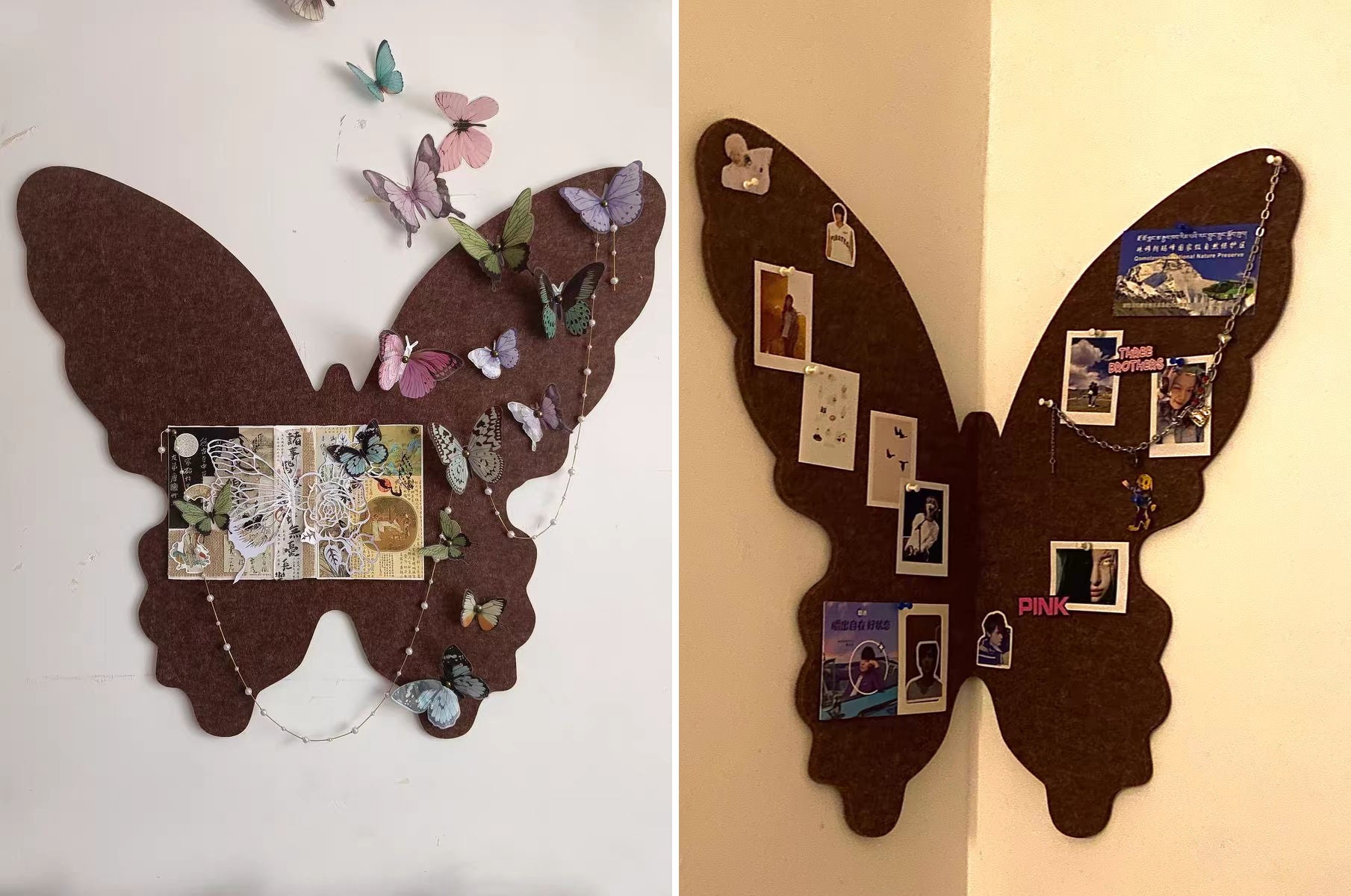 Butterfly Pin Board, Butterfly Gift Ideas, Butterfly Shapes Felt Wall ...