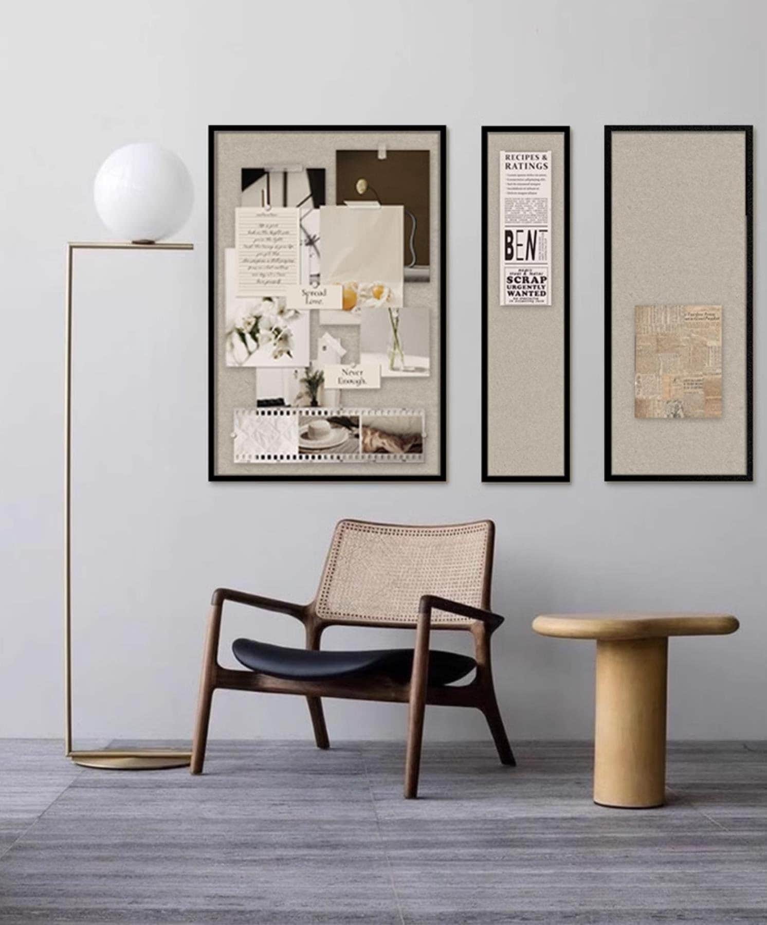 Wall Decor Set of 3 Home Felt Decor Wall Art Design Polygon - Etsy