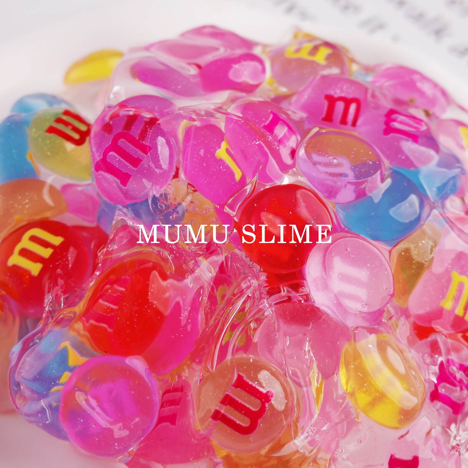 Rainbow Clear Slime With Bead Gorgeous MM Chocolate Slime - Etsy