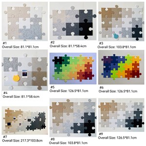 Puzzle Pin Board Polygon Sound Diffuser Panel Felt Wall - Etsy