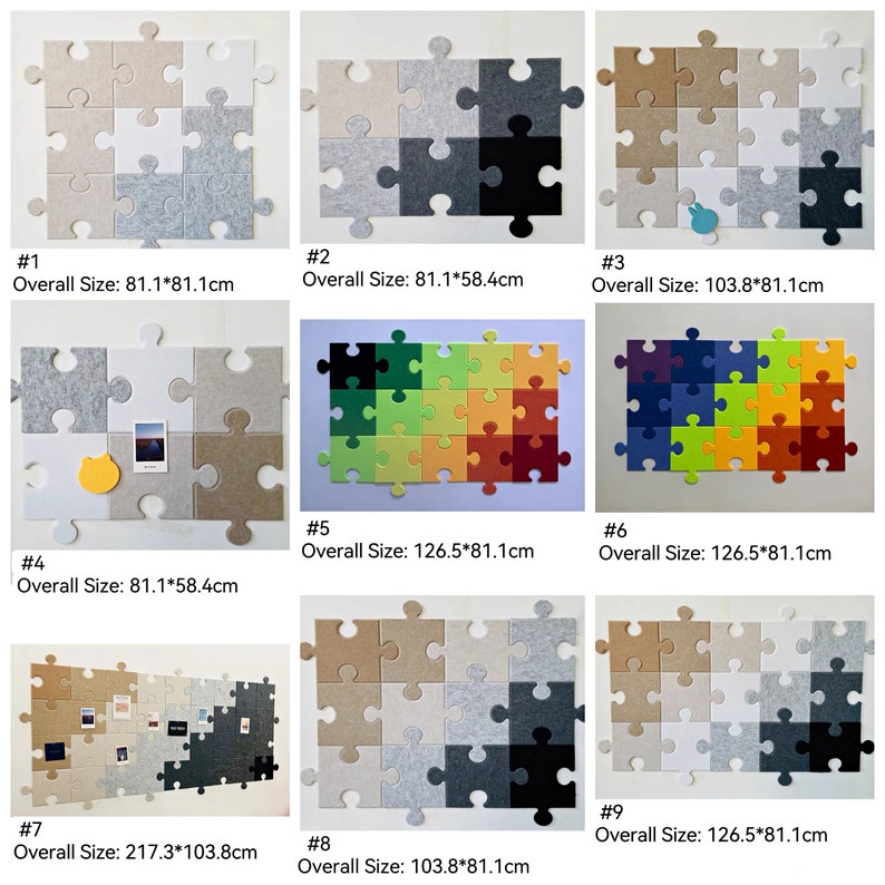 Puzzle Pin Board Polygon Sound Diffuser Panel Felt Wall - Etsy