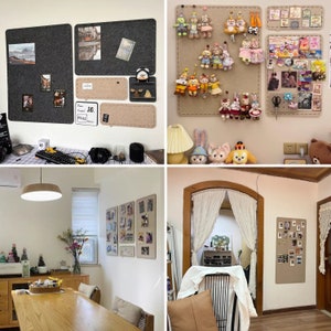 Cute Dotted Line Home Décor With Holes, Wall Collage Kit, Eco Felt Wall ...