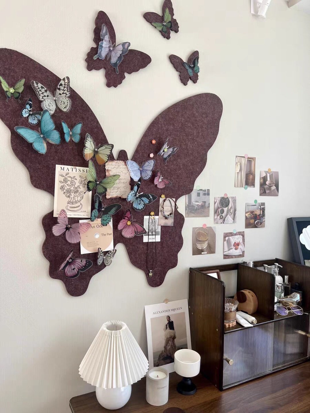 Butterfly Pin Board, Butterfly Gift Ideas, Butterfly Shapes Felt Wall ...