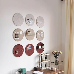 Felt Décor With Shelf, Felt Pegboard, Wall Decorating Idea, Eco Felt ...