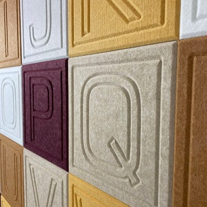 Decorative Polygon Sound Diffuser Panel of Letters,pin Poard of ...