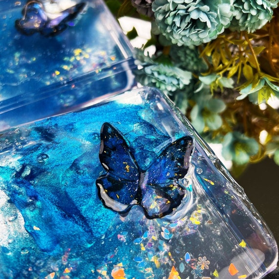 Glitter Clear Slime With Butterfly Gorgeous Milky Way Slime - Etsy