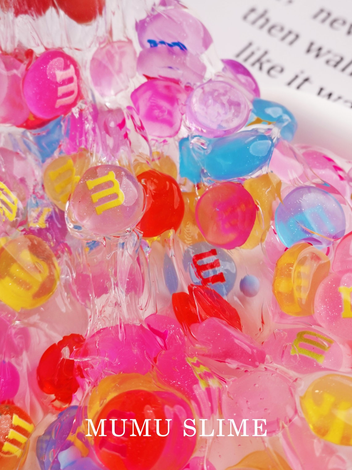 Rainbow Clear Slime With Bead Gorgeous MM Chocolate Slime - Etsy