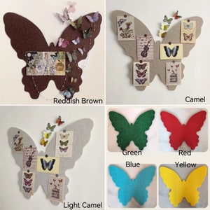 Butterfly Pin Board, Butterfly Gift Ideas, Butterfly Shapes Felt Wall ...