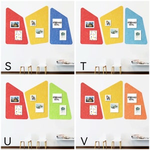 Set of 3 Simple Decor, Pin Boards, Sound Diffuser Panel, Felt Wall Art ...