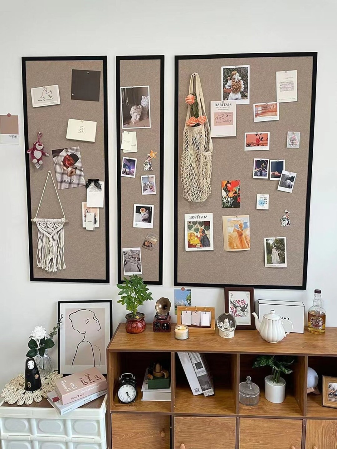 Wall Decor Set of 3 Home Felt Decor Wall Art Design Polygon - Etsy