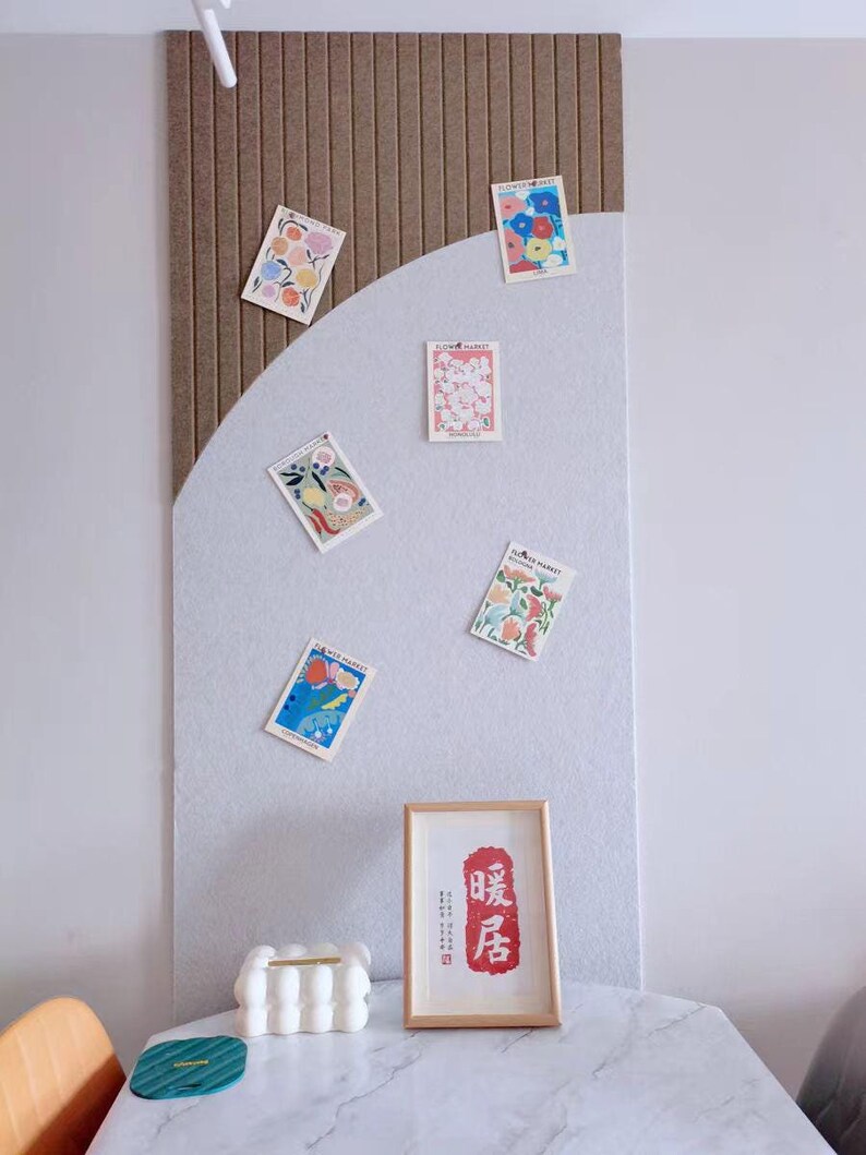 Home Felt Decor of Rectangle With Groove, Wall Felt Tile, Polygon Sound ...