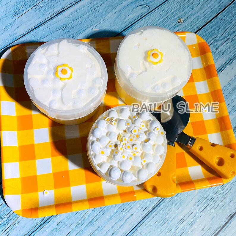 Butter Cream Slime Scented Slime Hot Spring Egg Stretchy - Etsy