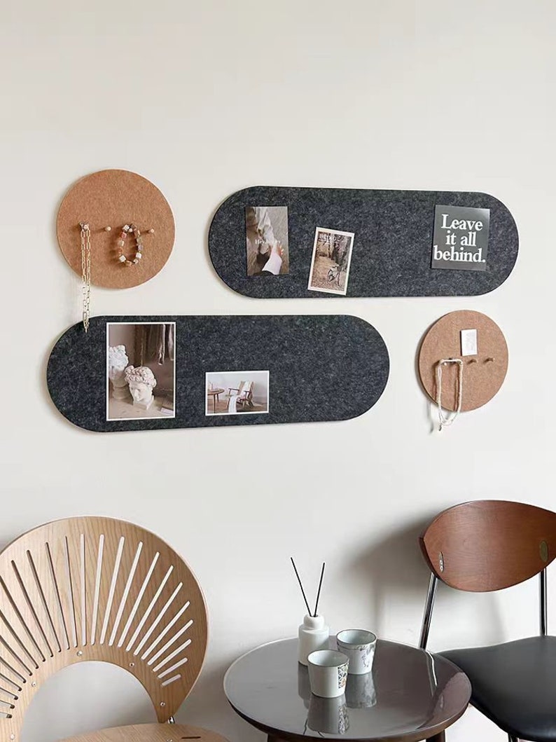 Home Felt Decor Set, Felt Wall Decor, Bulletin Board Set, Polygon Sound ...