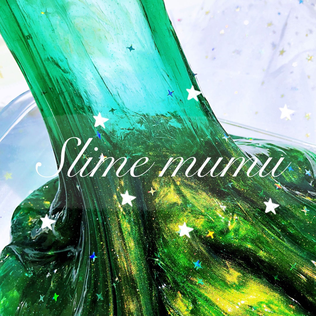 Klarer Slime mit Sternglitzer, glänzender, wunderschöner Slime von ...