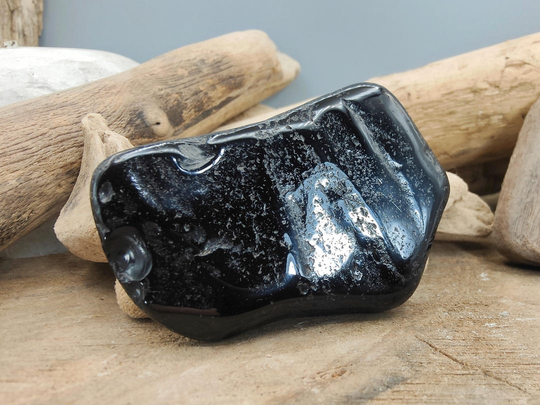 Whitby Jet Natural Whitby Jet HUGE Whitby Jet Jet Stone Jet Palm Stone Jet Fossil Collectable ...