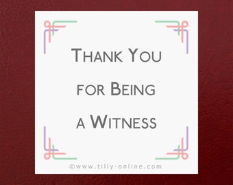 Wedding Witness Gift | Etsy