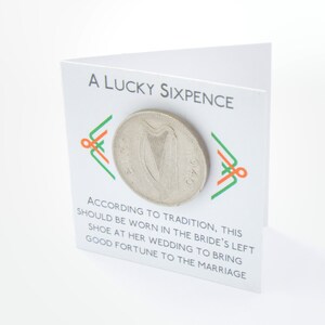 A Lucky Irish Sixpence Gift for a Bride - Etsy UK