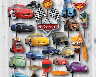 Cars photo booth | Etsy