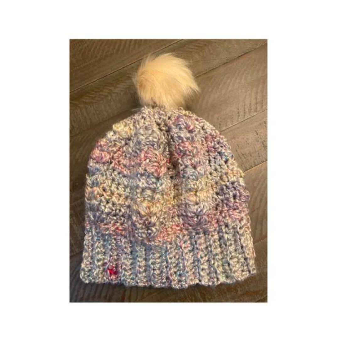 Crochet Butterfly Puff Stitch Hat PATTERN - Etsy