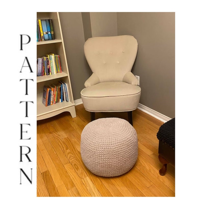 Crochet Ottoman Pattern - Etsy