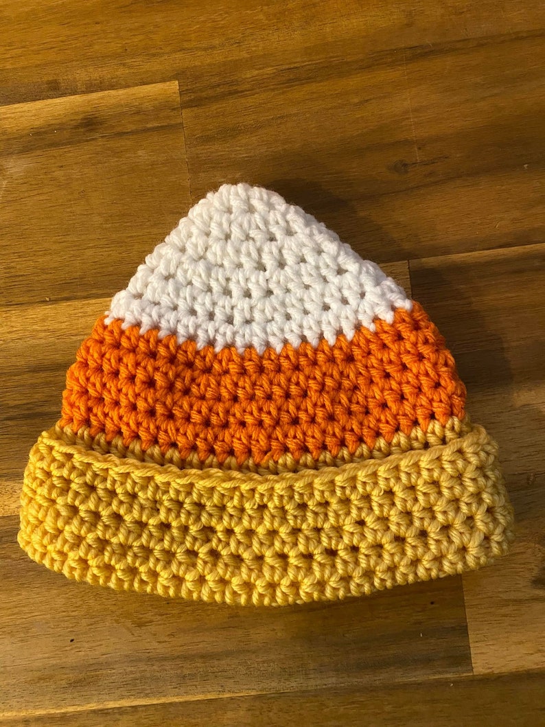 Candy Corn Crochet Hat Pattern - Etsy