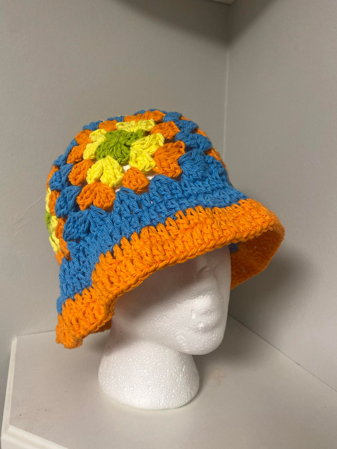 Crochet Granny Square Bucket Hat PATTERN - Etsy