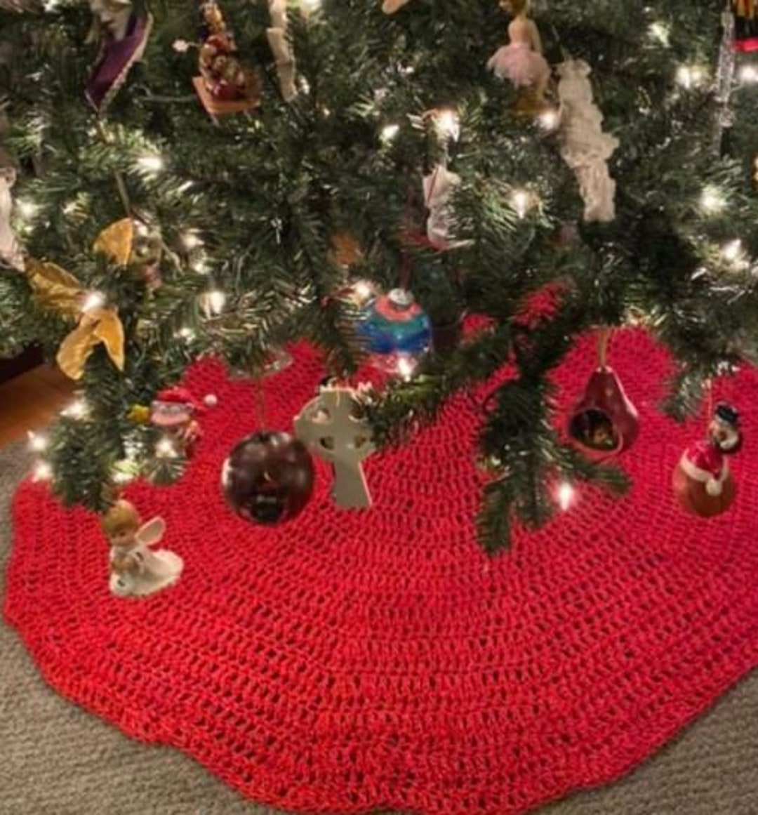 Crochet Christmas Tree Skirt PATTERN - Etsy