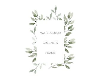 Greenery template | Etsy