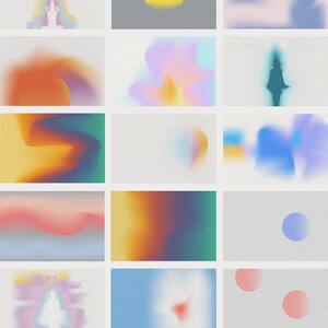 Abstract Grained Gradients Collection - Aura Spiritual Abstract Backgrounds - Gradient ...