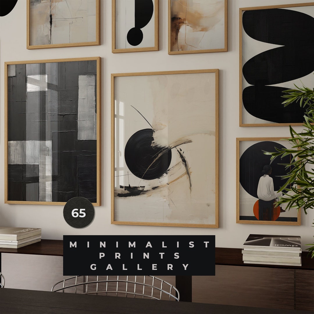 Minimalist Prints - 65 Minimal Gallery Wall Art Set - DIGITAL DOWNLOAD PRINTS - Instant Download ...