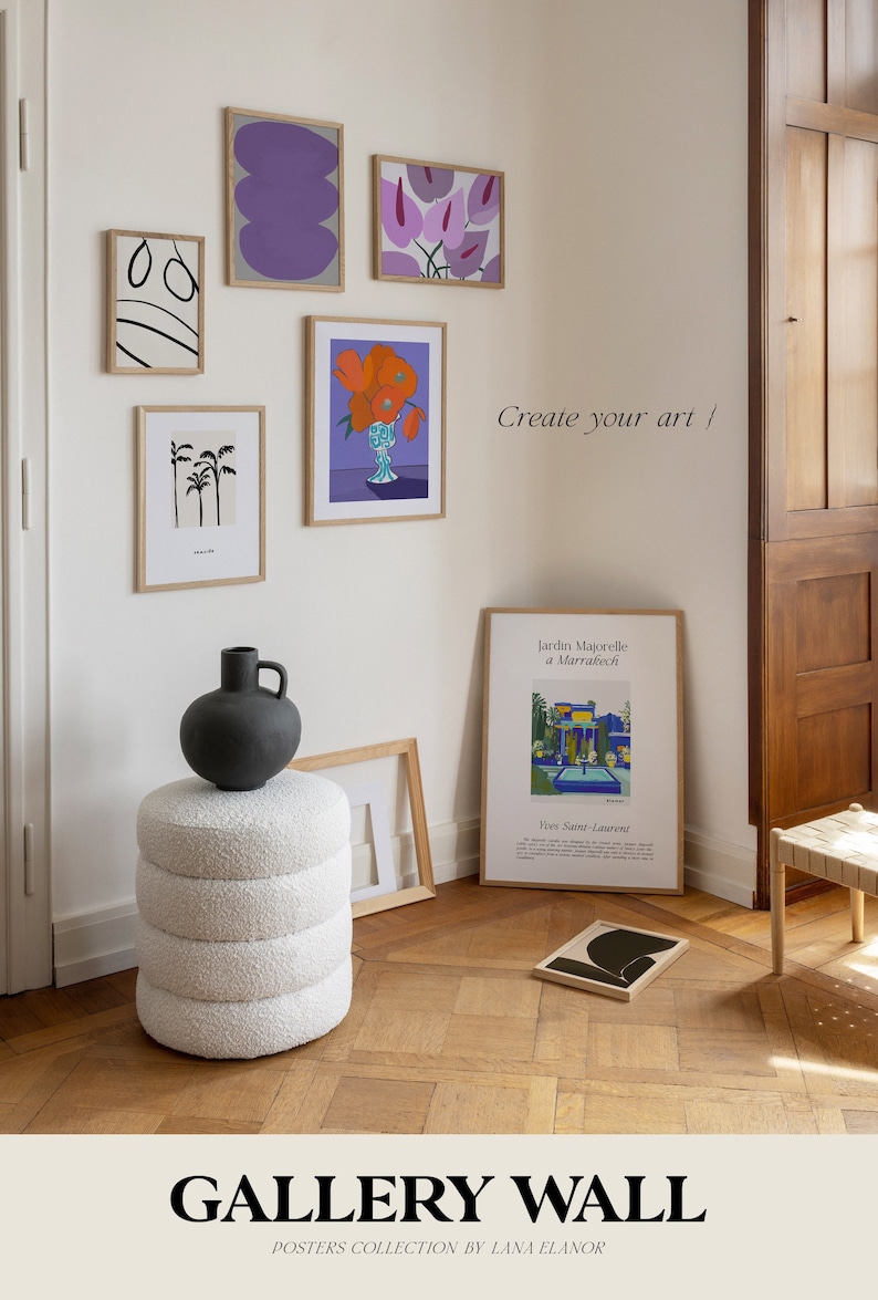 Gallery Wall Art Posters Modern Posters Clipart Abstract - Etsy