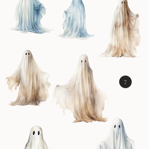 Watercolor Halloween Clipart - Halloween Ghosts Clipart Png ...