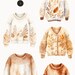 Watercolor Fall Clipart - Fall Sweaters - Watercolor Autumn Clipart Png ...