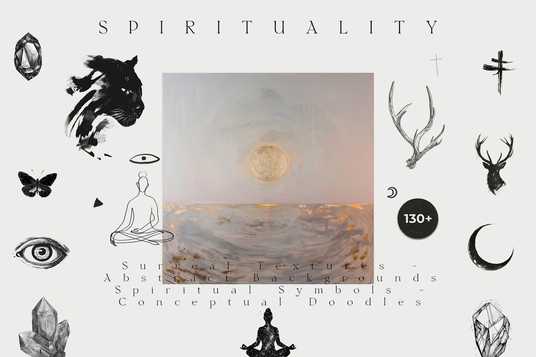 Spiritual Clipart - Spiritual Symbols Drawings PNG - Spiritual Wall Art ...